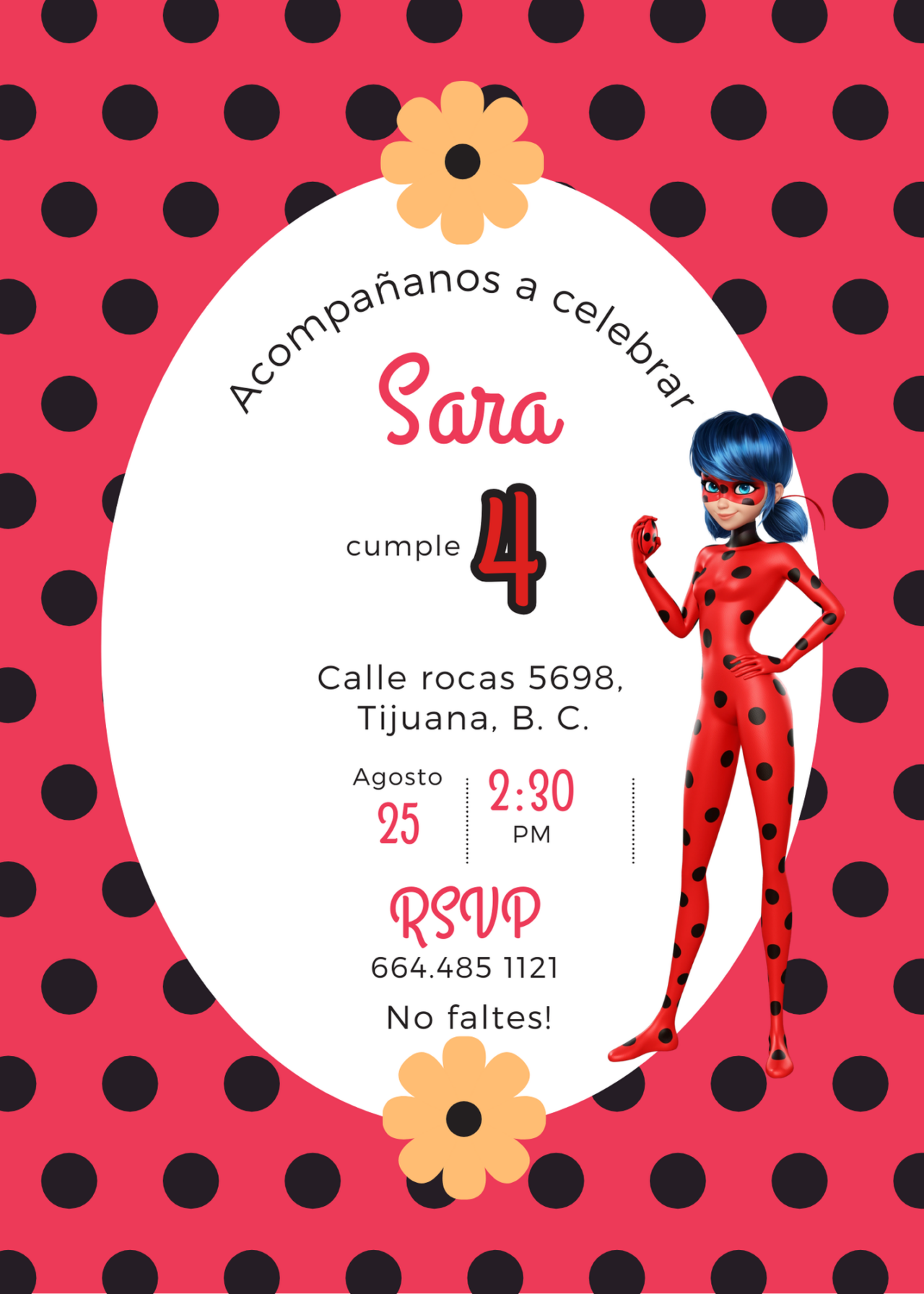 Invitaciones de Ladybug desde $50mxn en Digital y Video!